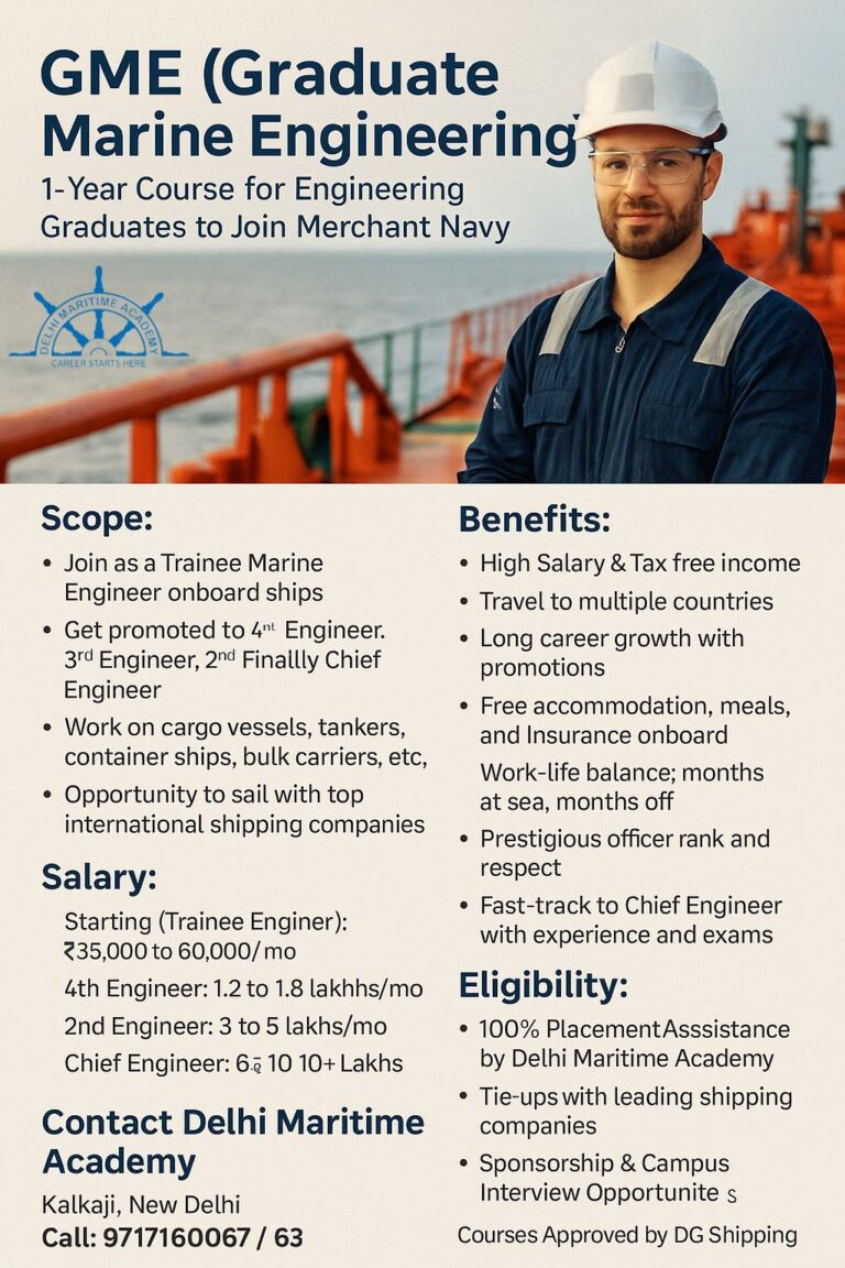 Graduate Marine Engineering (GME): Your Gateway to Becoming a Marine ...