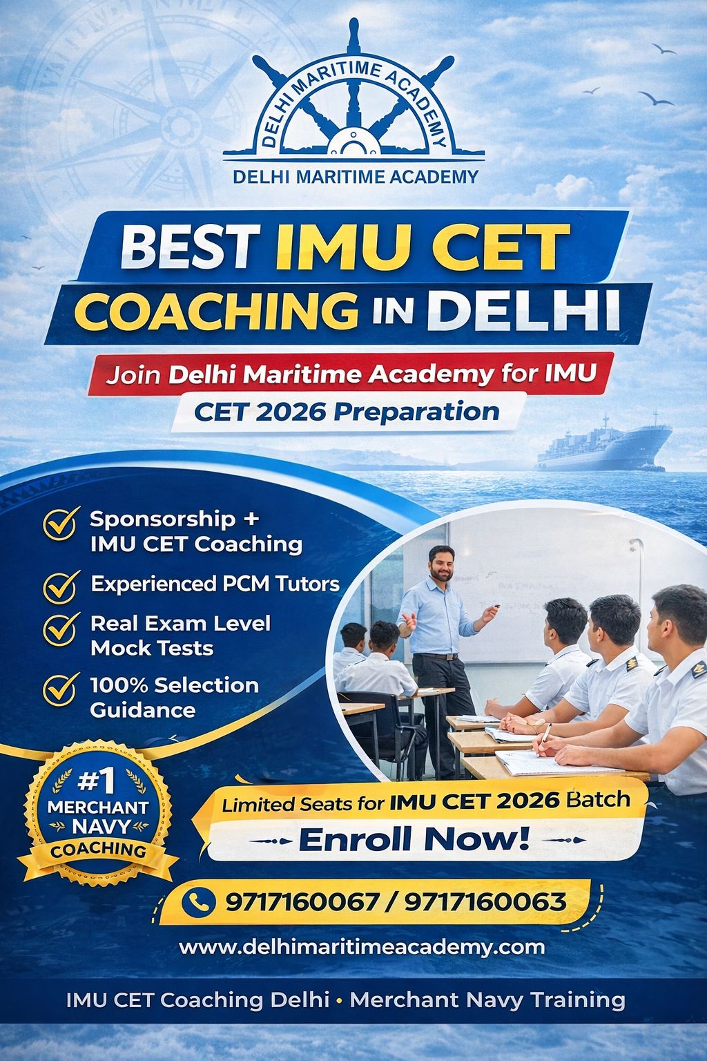 🚢 Best IMU CET Coaching in Delhi – Complete Guide for 2026 Aspirants ...