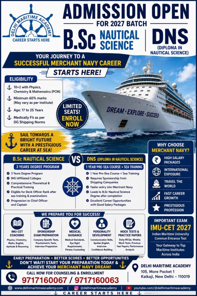 B.Sc Nautical Science vs DNS: Which Merchant Navy Course is Best After ...